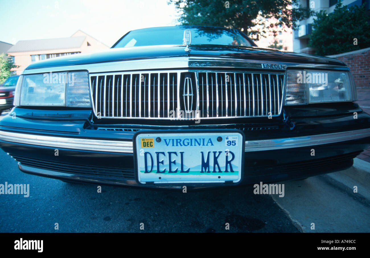 Vanity License Plate Virginia Stock Photo - Alamy