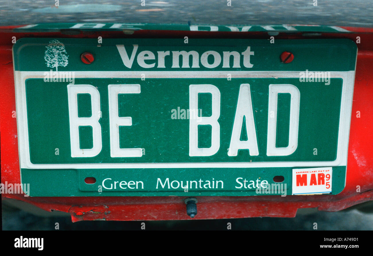 Vermont license plate hi-res stock photography and images - Alamy