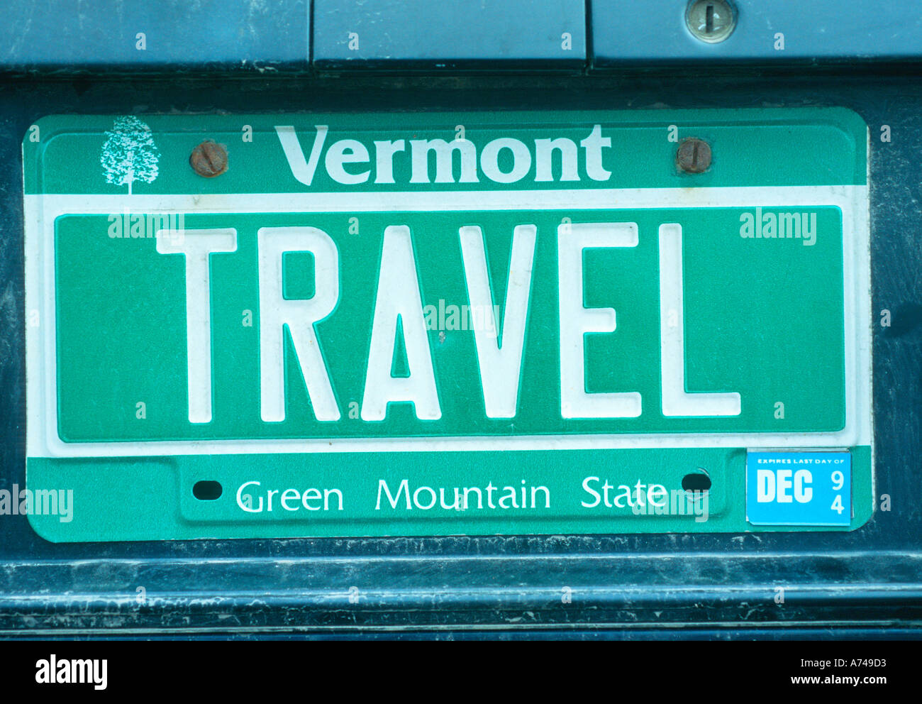 Vermont license plate hi-res stock photography and images - Alamy
