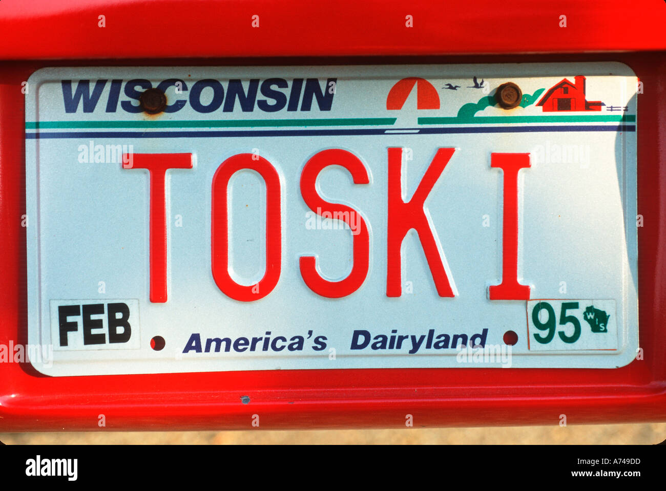 Vanity License Plate Wisconsin Stock Photo - Alamy Vanity License Plate Wisconsin Stock Photo - Alamy