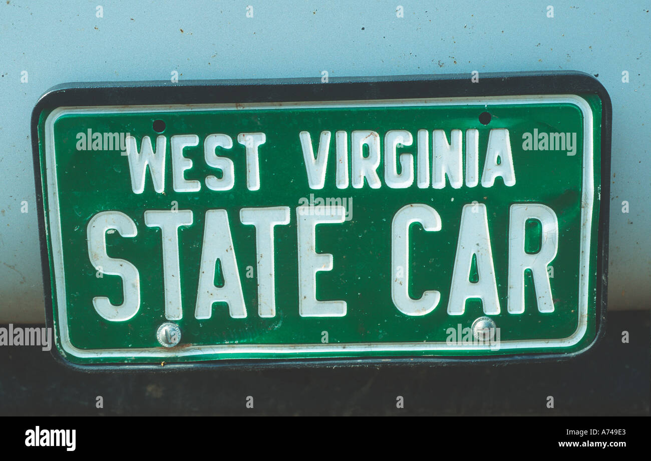 West virginia license plate hi-res stock photography and images - Alamy