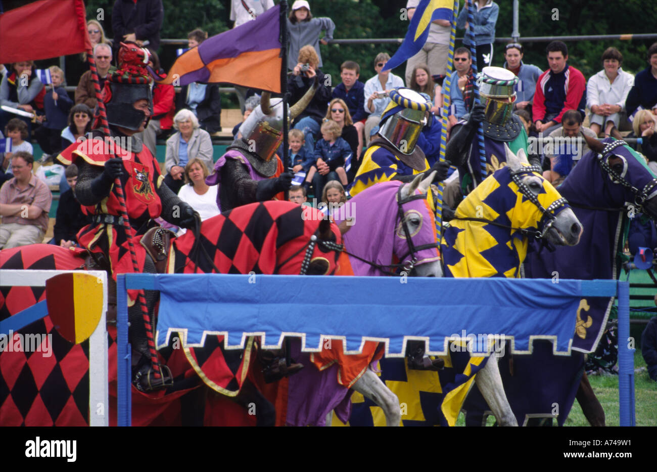 Knights on parade Stock Photo - Alamy