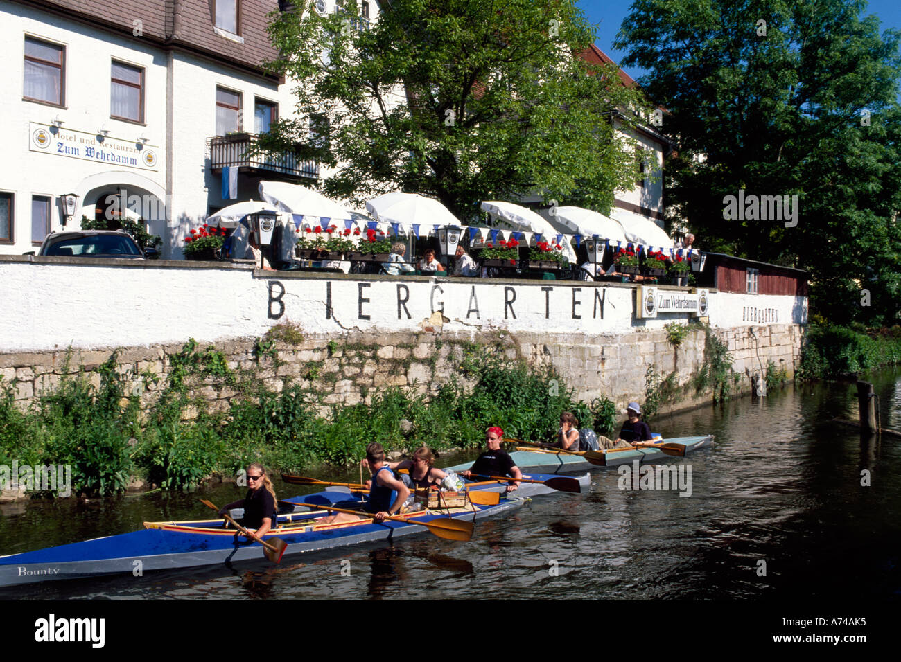 Bad Koesen Saale River Saxony-Anhalt Germany Stock Photo - Alamy