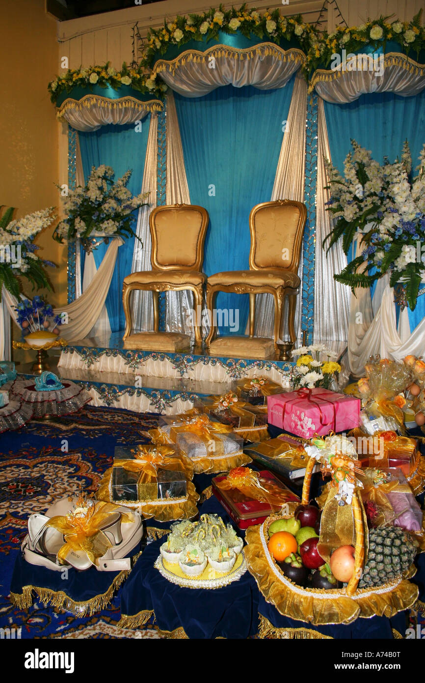 Wedding stage decorated in hi-res stock photography and images - Alamy