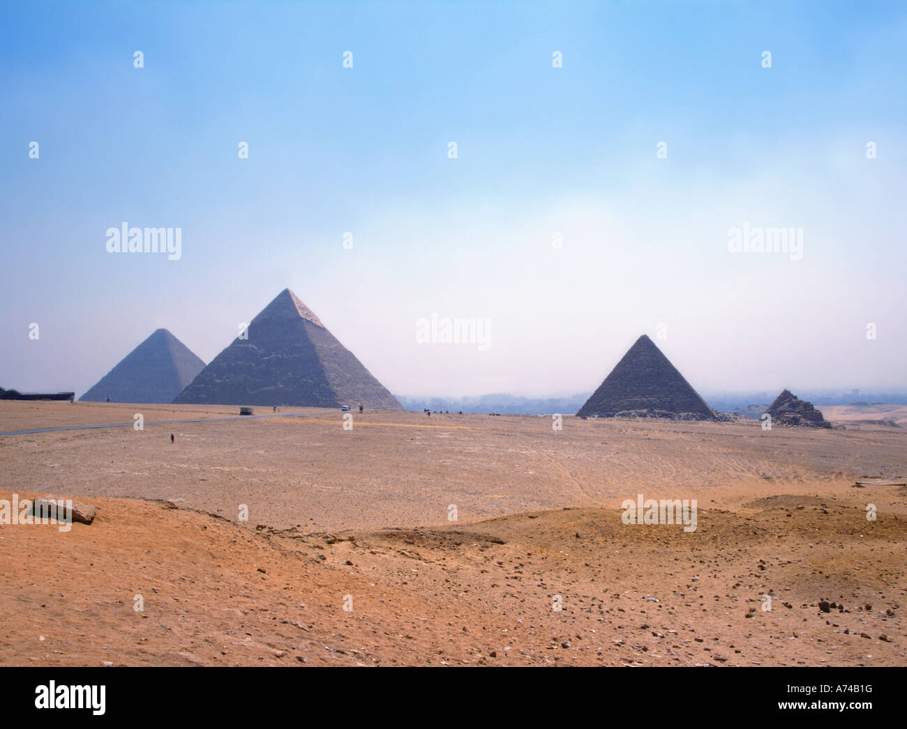 Pyramids in Gizeh Egypt Stock Photo - Alamy