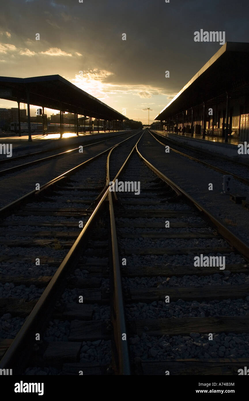 Train station in Granada ANDALUSIA region Spain Stock Photo - Alamy