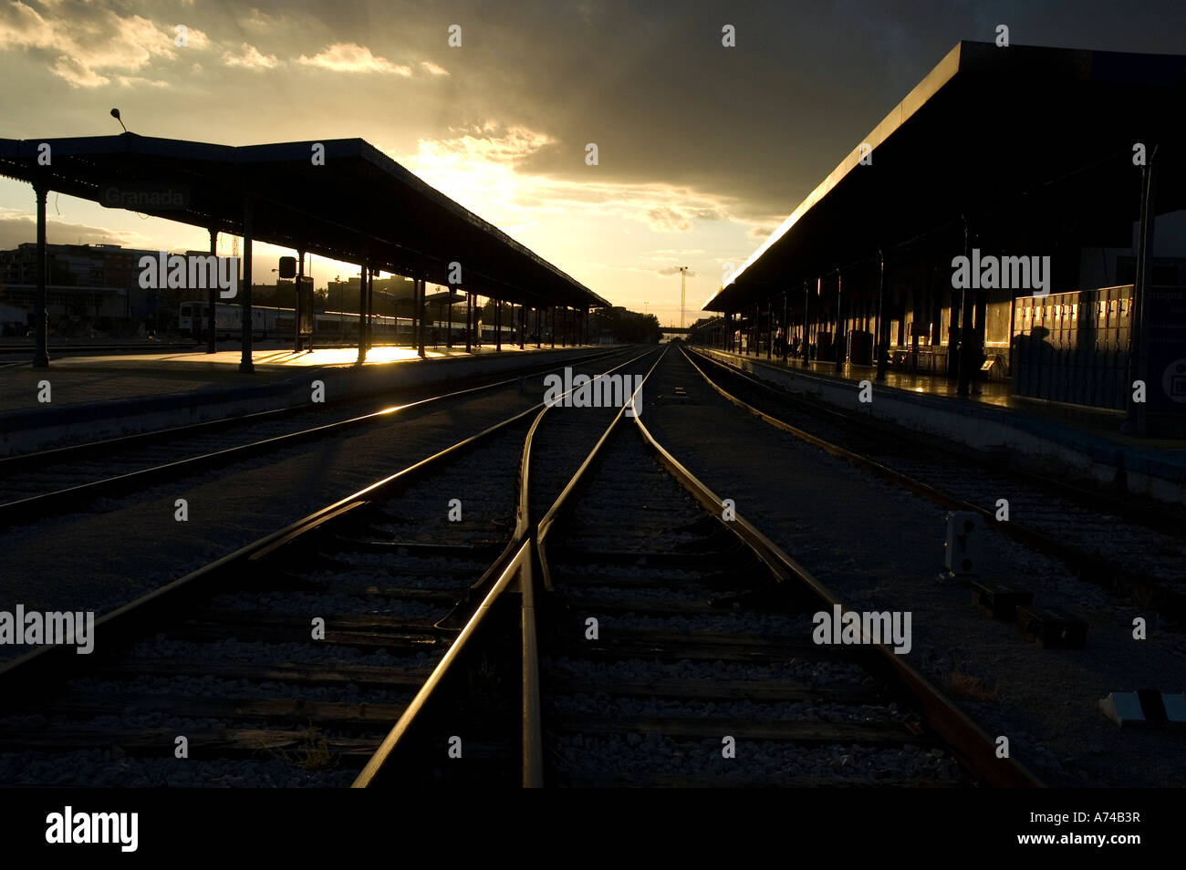 Train station in Granada ANDALUSIA region Spain Stock Photo - Alamy