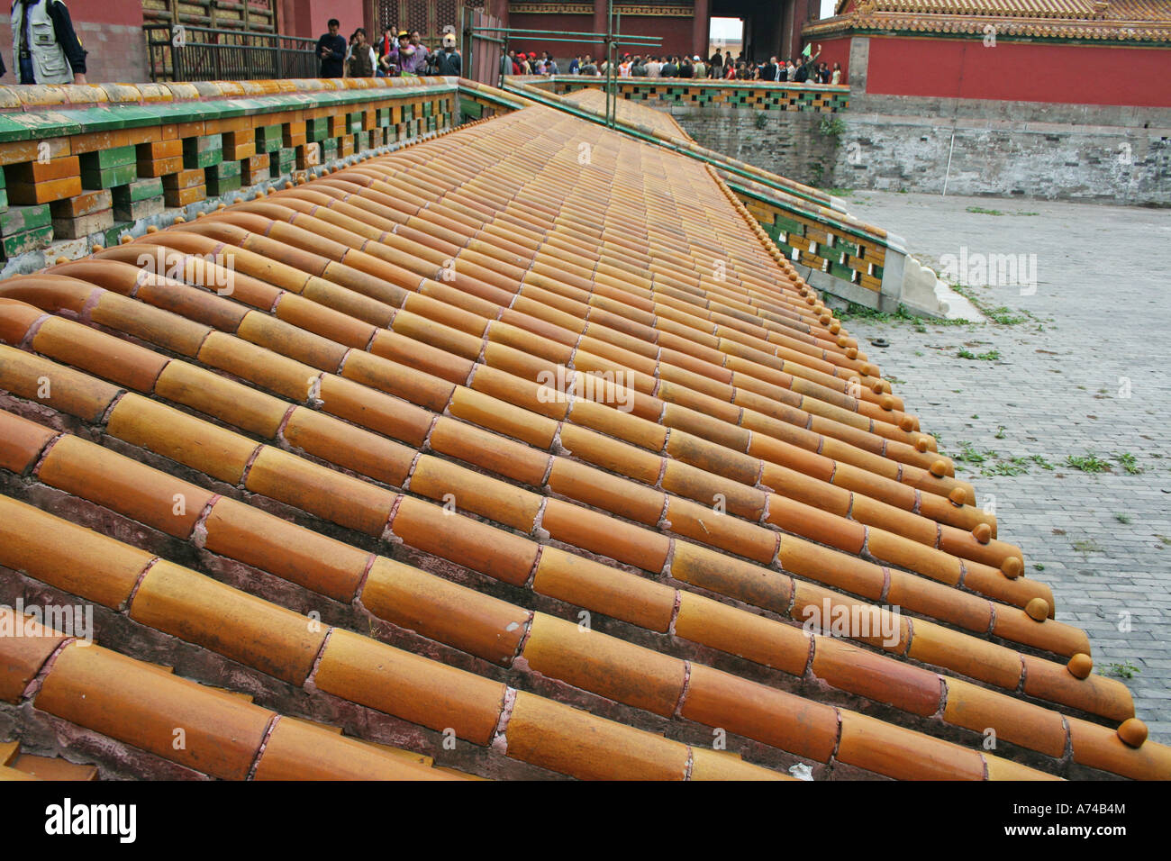 Traditional chinese roof tiles inside Forbidden City in Beijing, China ...
