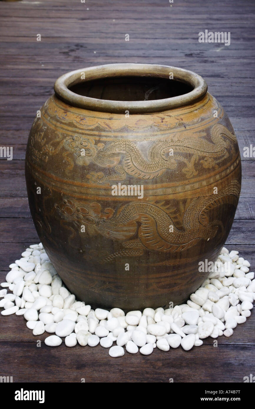 Large earthenware jar for storing water Stock Photo - Alamy