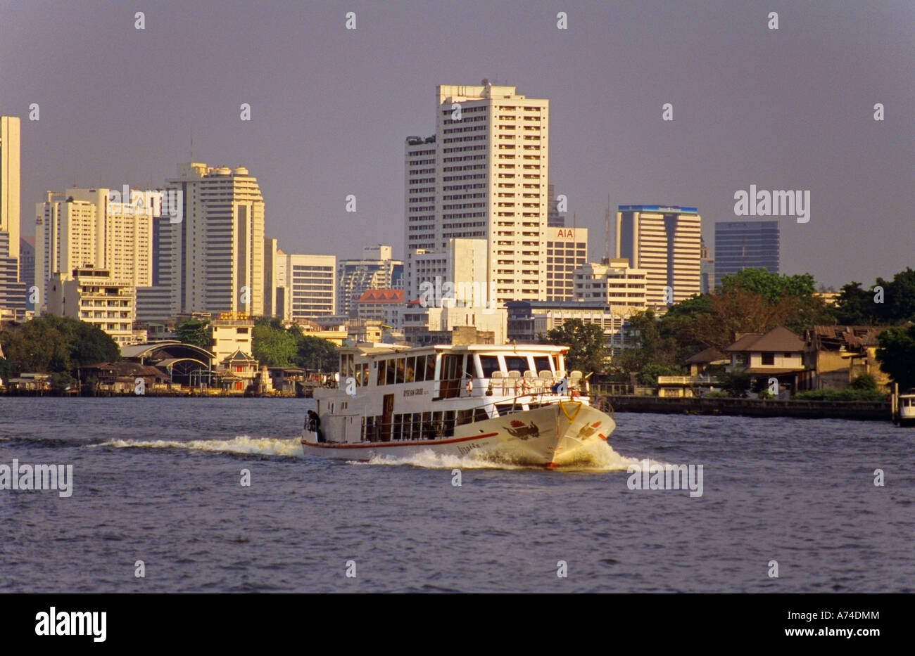 Ferry boat Chao Phraya River Bangkok Thailand Stock Photo - Alamy