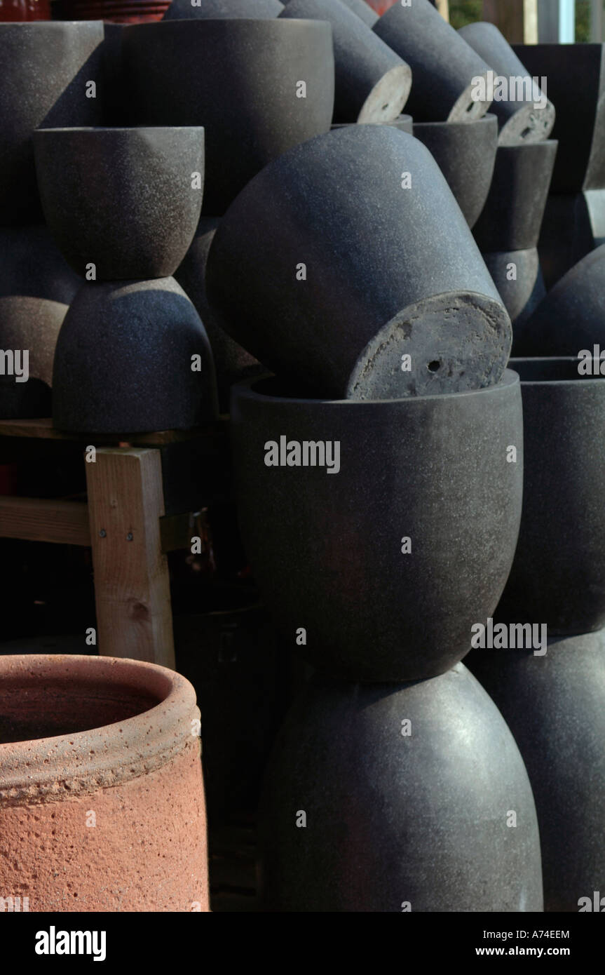 Still-Life Decorative Plant Pots Stock Photo - Alamy