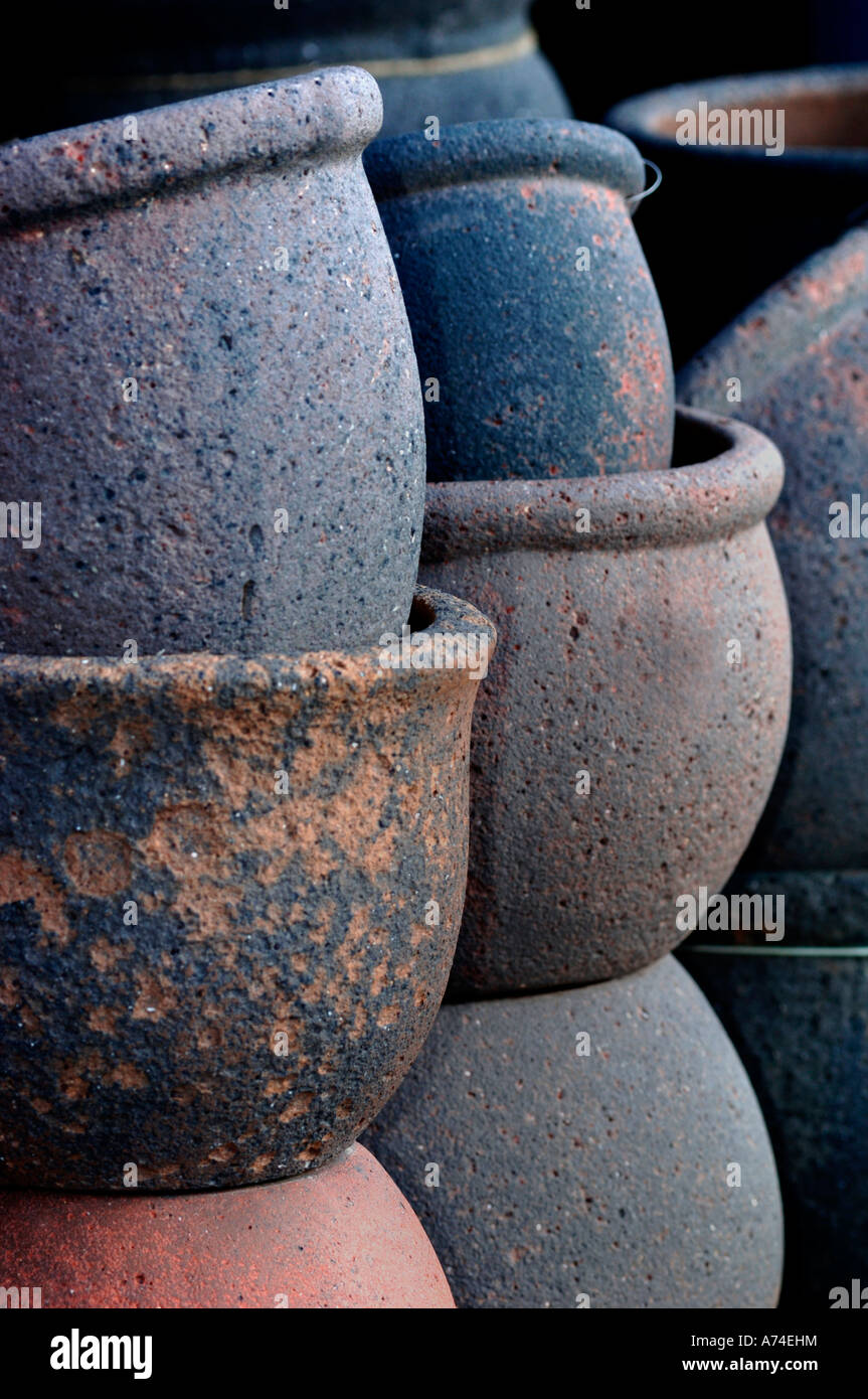 Still-Life Decorative Plant Pots Stock Photo - Alamy