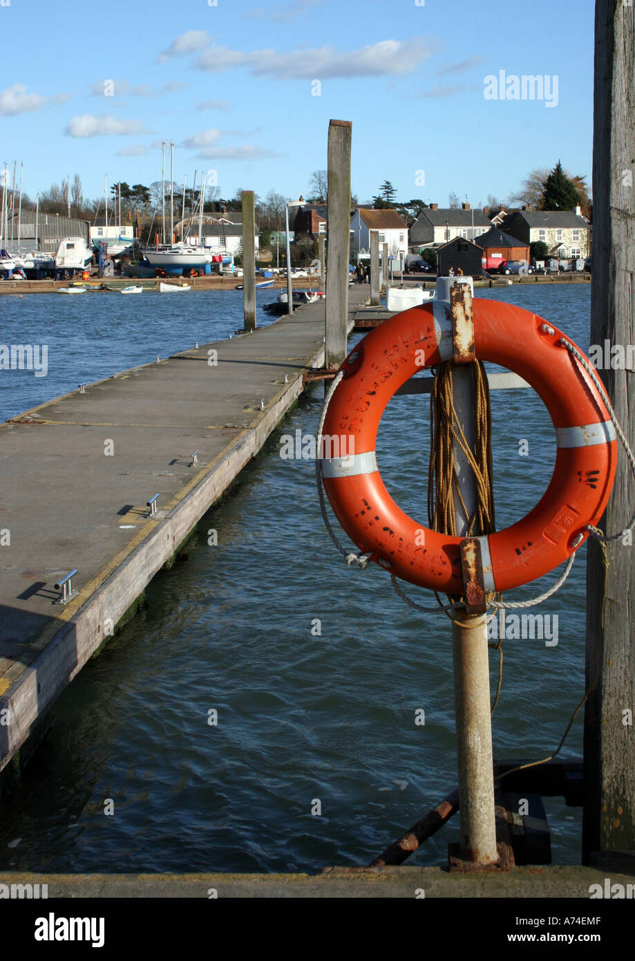 West Mersea from the water Stock Photo - Alamy