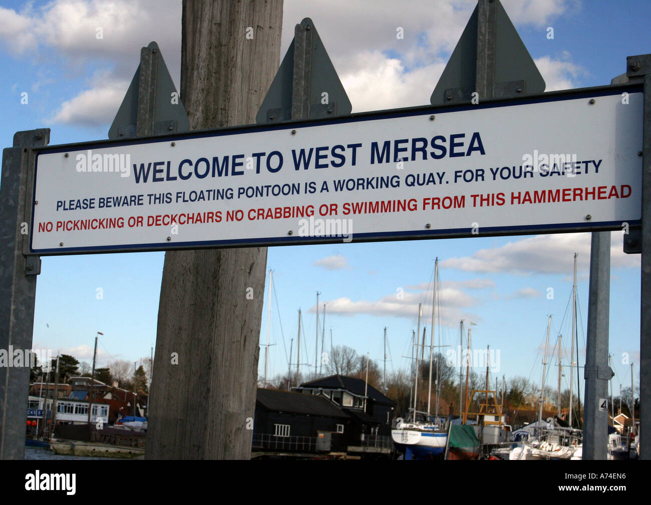 East mersea sign hi-res stock photography and images - Alamy