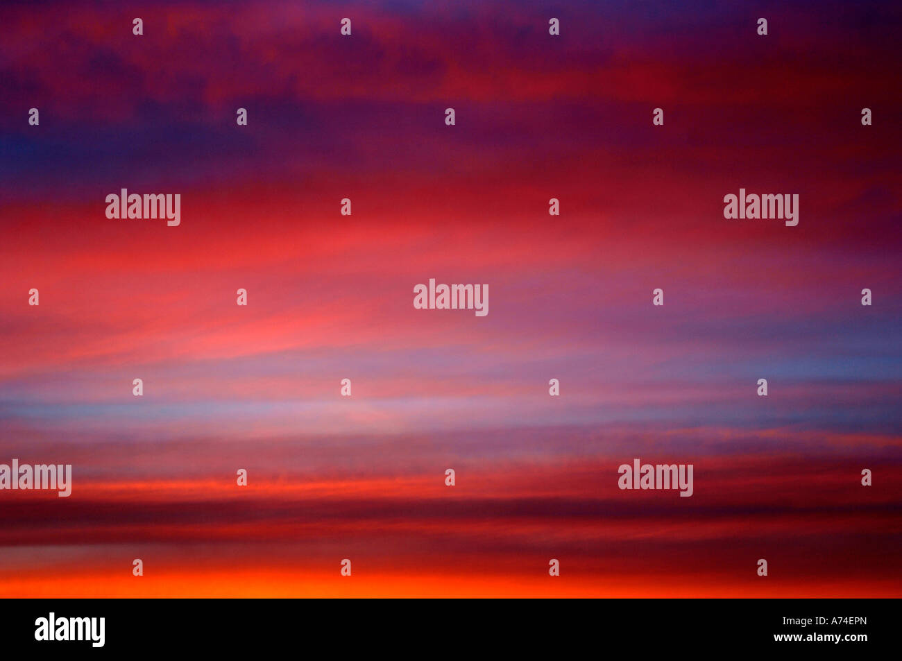 Red Sky At Night Stock Photo - Alamy