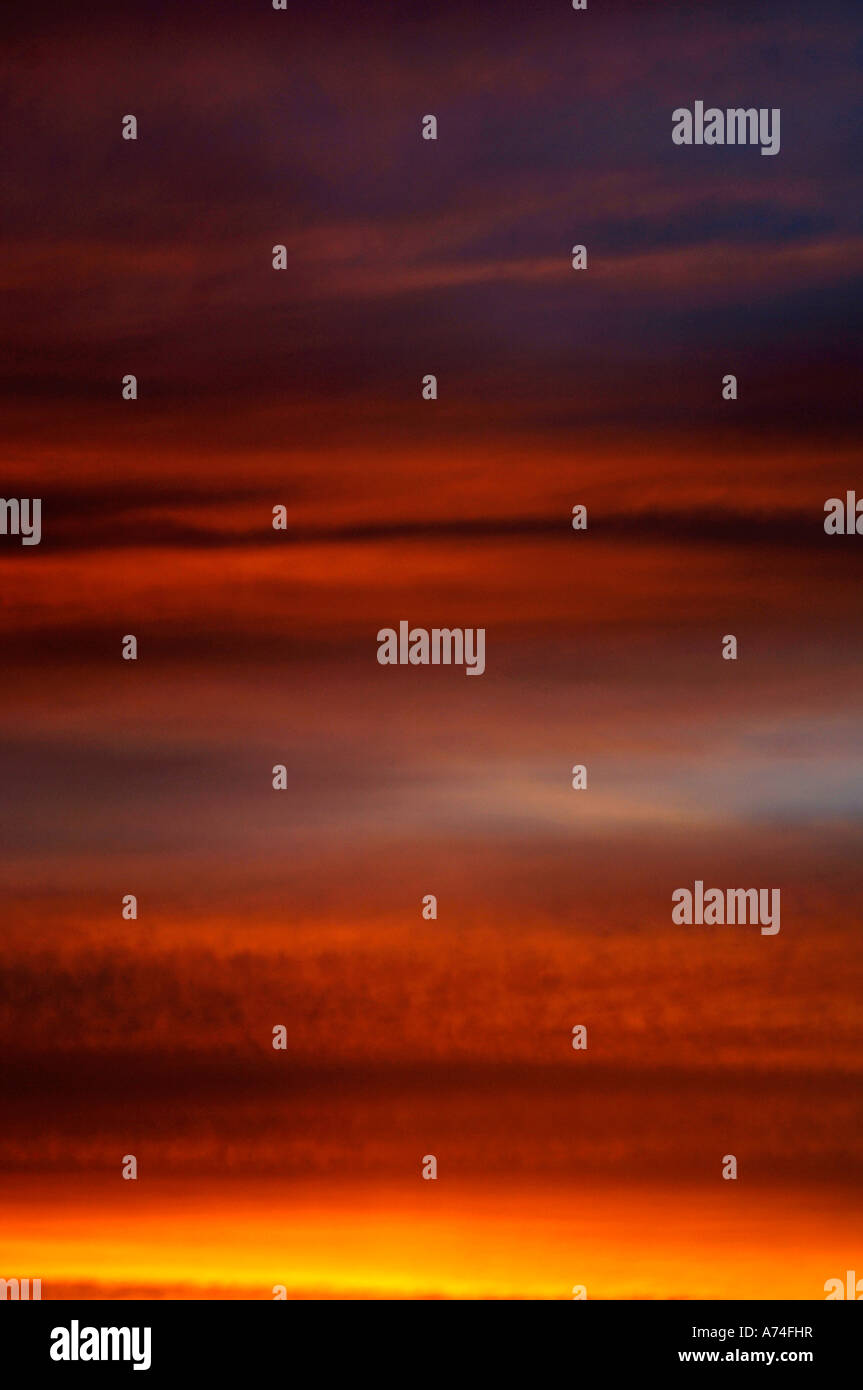 Red Sky At Night Stock Photo - Alamy