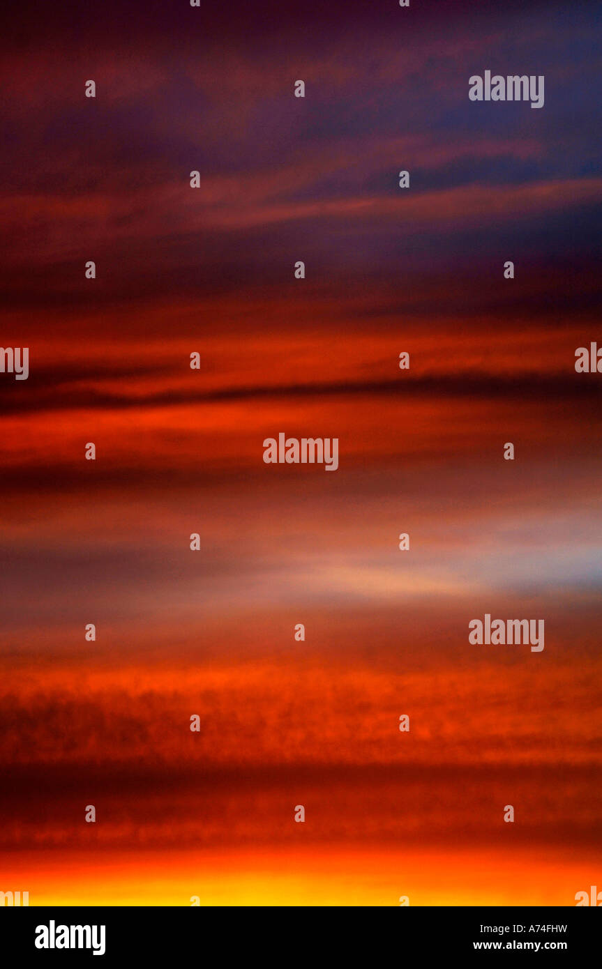 Red Sky At Night Stock Photo - Alamy