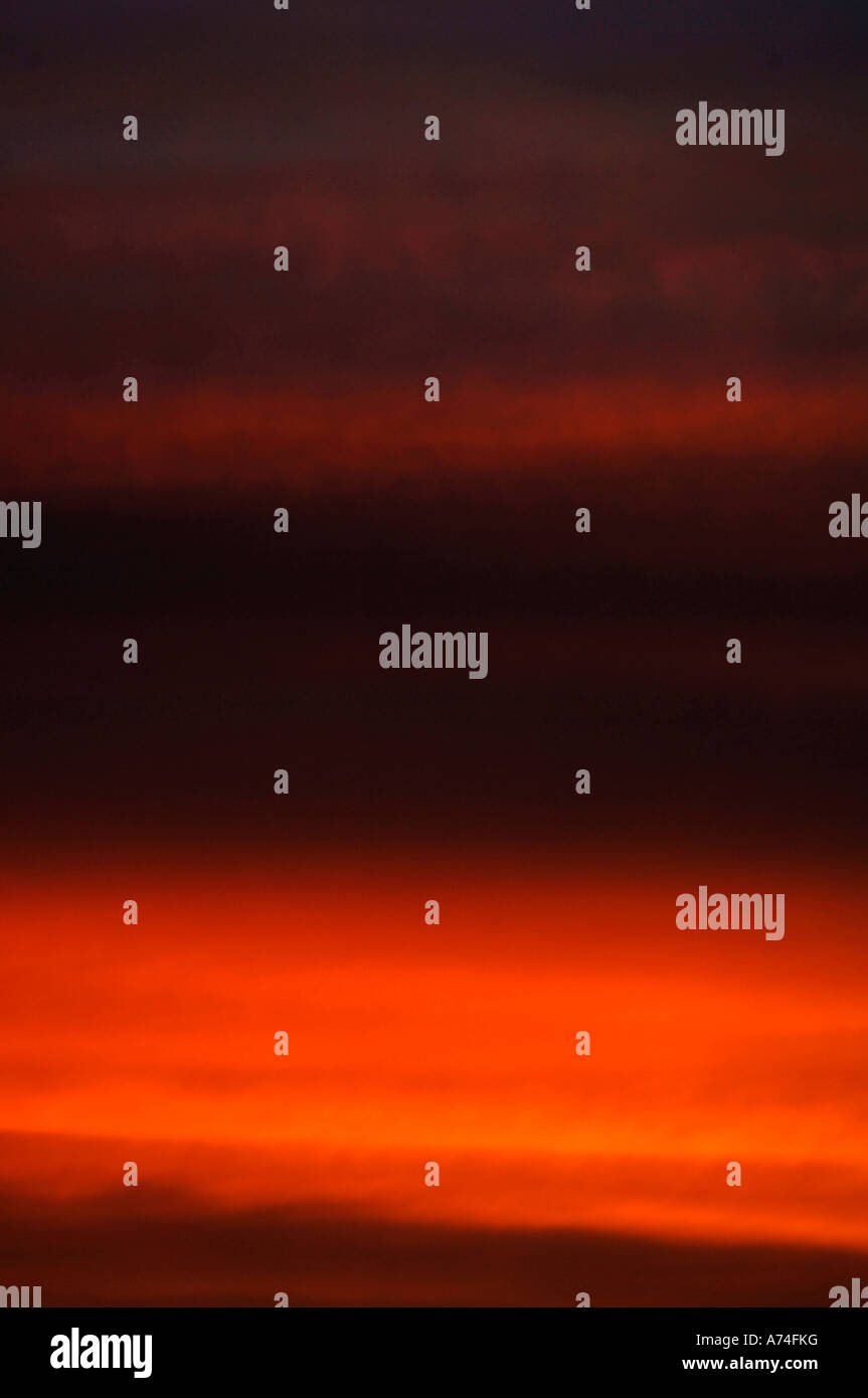 Red Sky At Night Stock Photo - Alamy