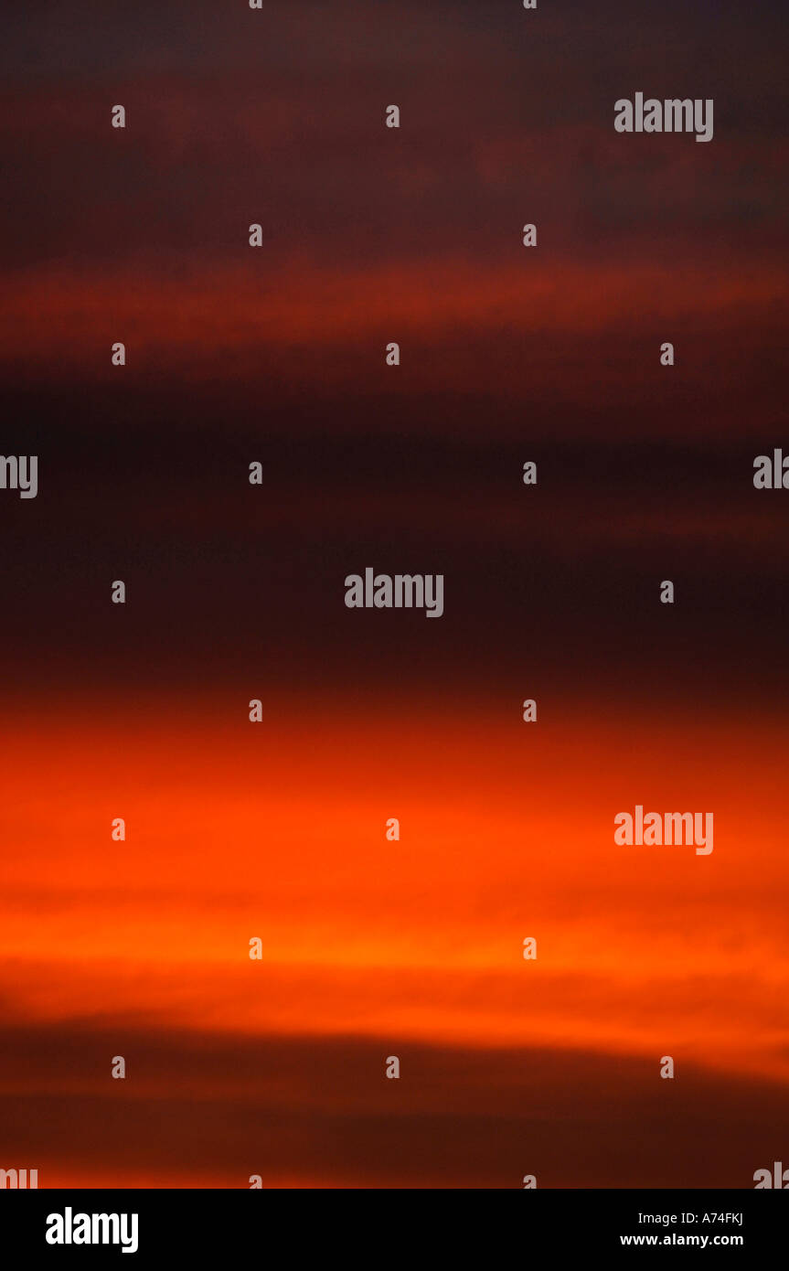 Red Sky At Night Stock Photo - Alamy