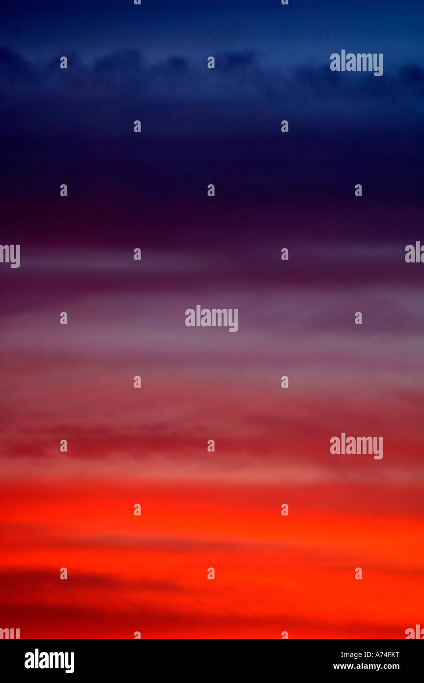 Red Sky At Night Stock Photo - Alamy