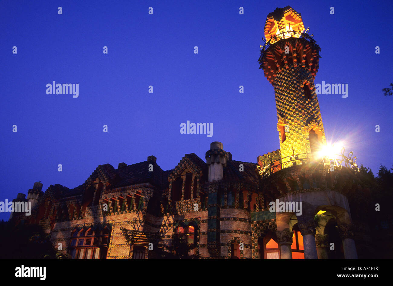 El Capricho by Antonio Gaudi COMILLAS Cantabria Spain Stock Photo - Alamy