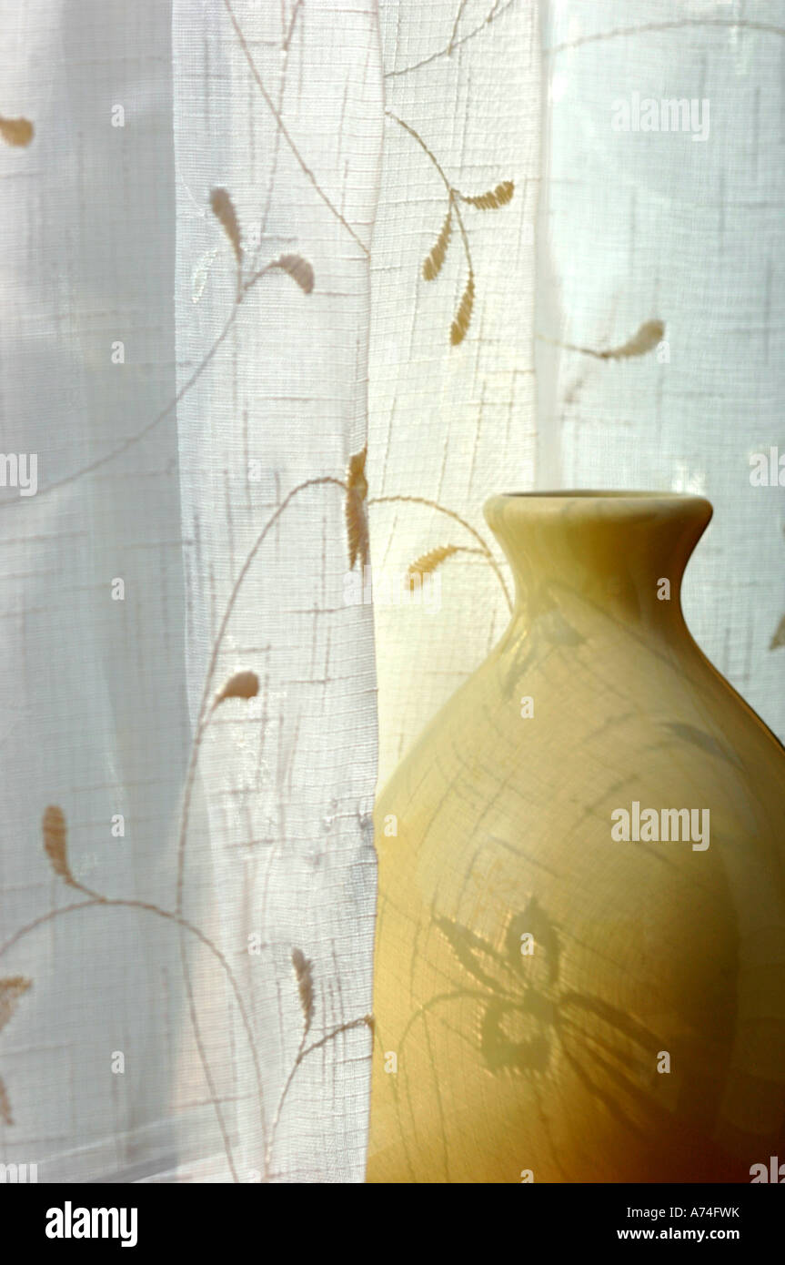 Still-Life, Pottery Vase In A Window Stock Photo - Alamy