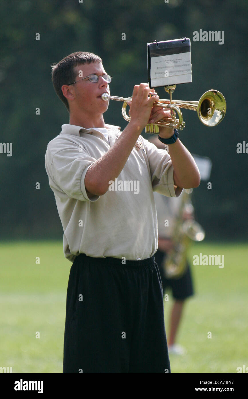 School band high school trumpet player hi-res stock photography and ...