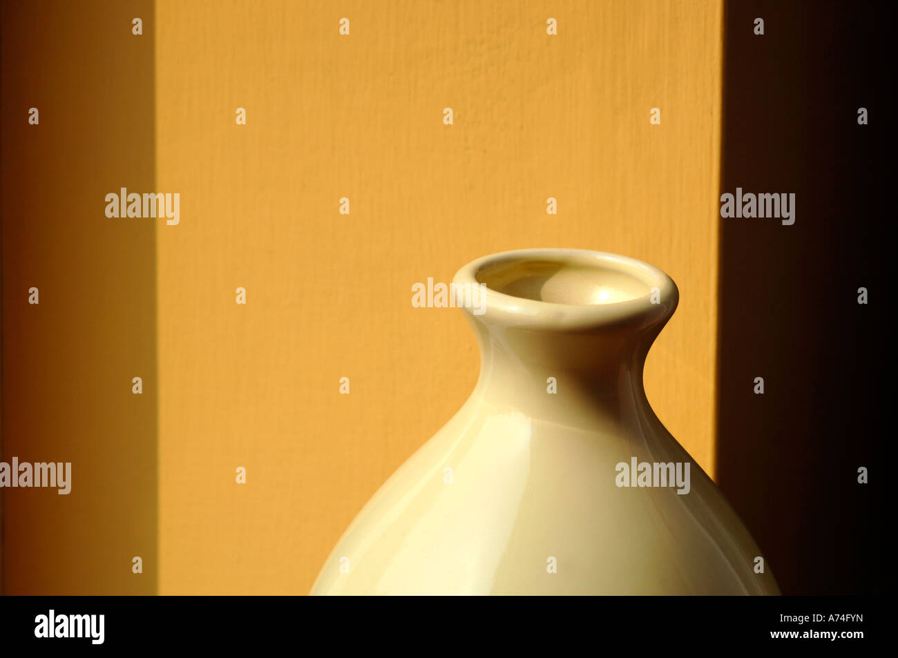 Still-Life Yellow Vase Stock Photo - Alamy