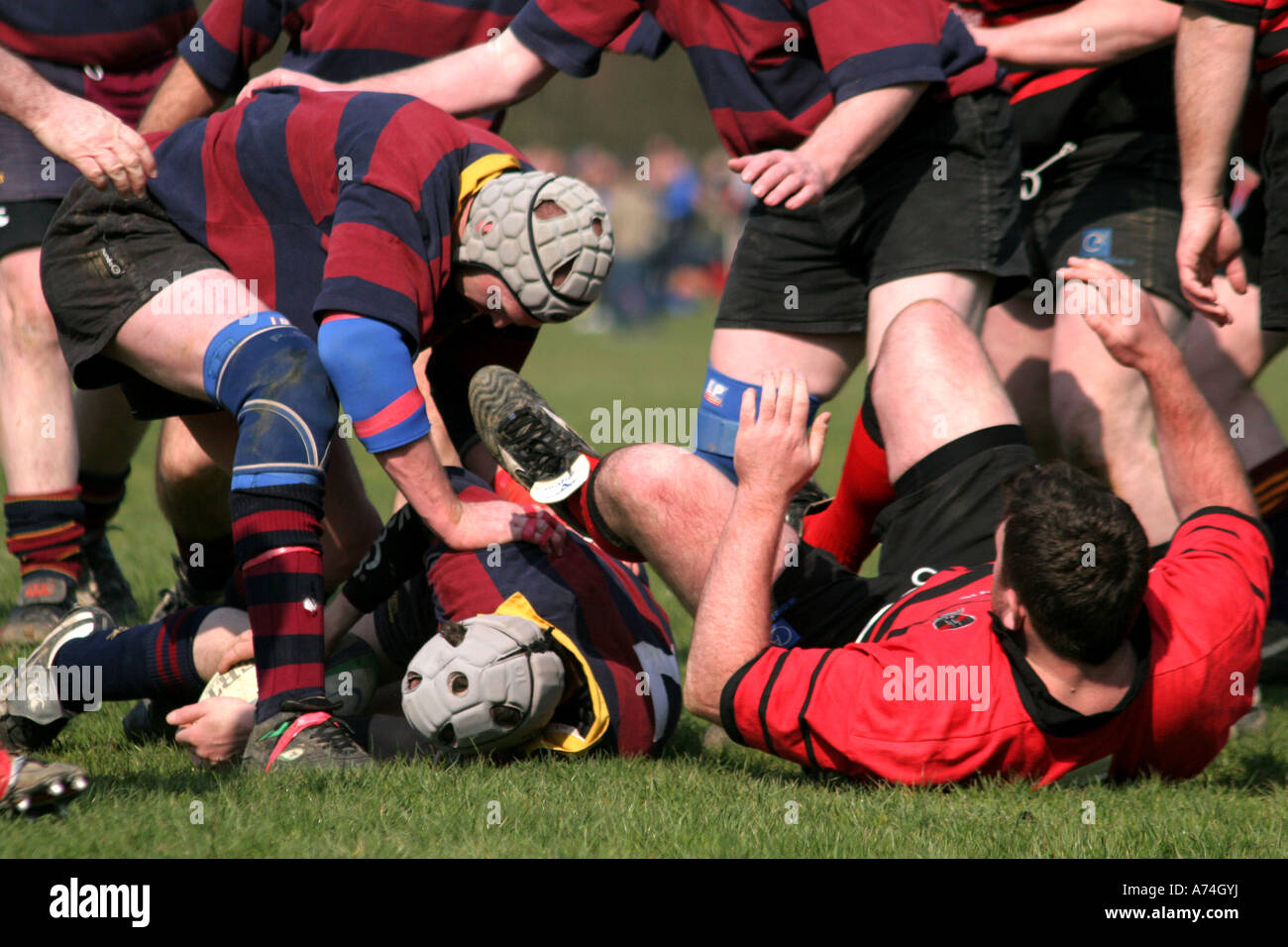 English Club Rugby Match Stock Photo - Alamy