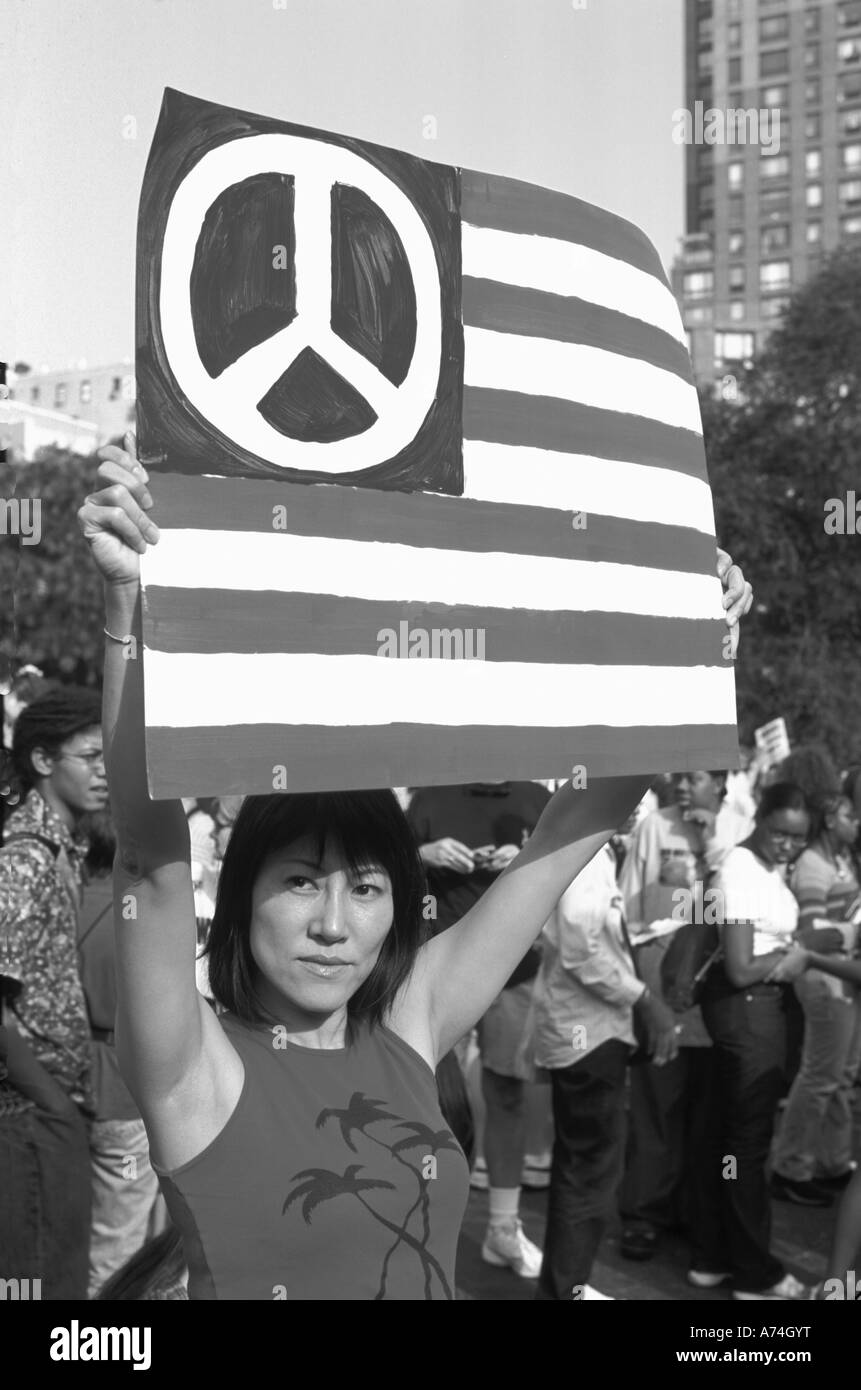 Peace Activist at Union Square in New York City Stock Photo - Alamy