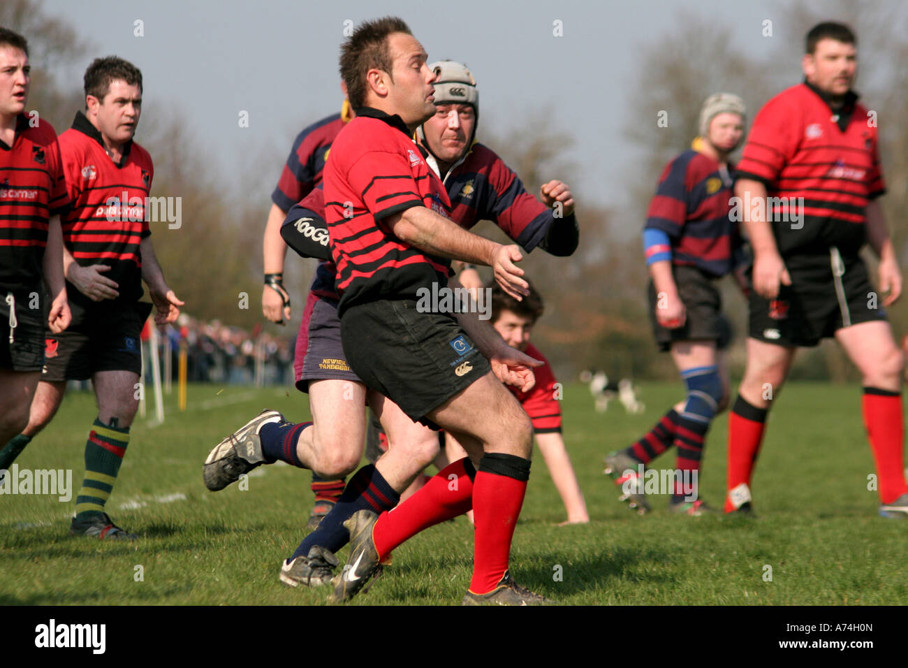 English Club Rugby Match Stock Photo - Alamy