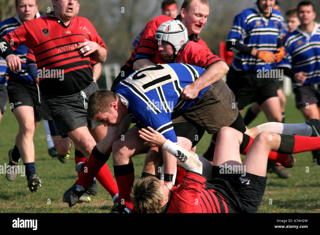 English Club Rugby Match Stock Photo - Alamy