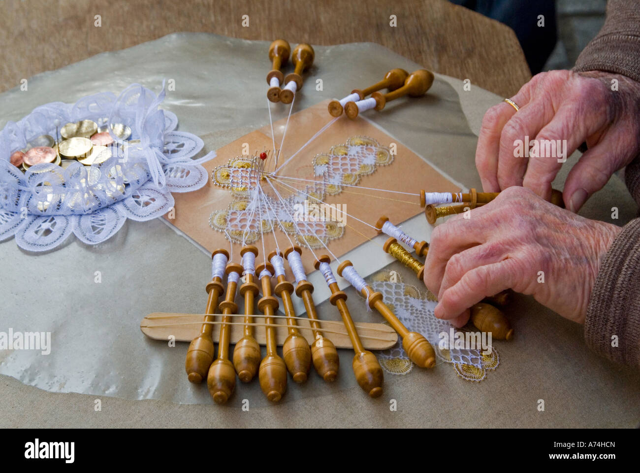 Belgian lace making tradition heritage hi-res stock photography and ...