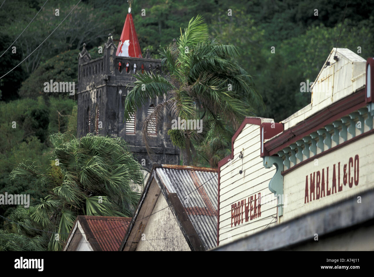 Fiji, Ovalu, Levuka, First capitol of Fiji, 1874; frontier storefronts ...