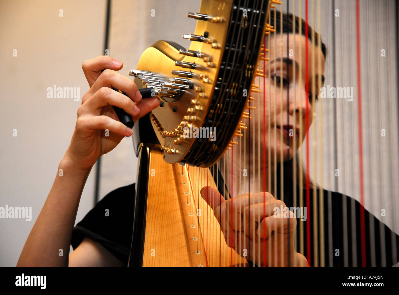 Spain harpist hi-res stock photography and images - Alamy