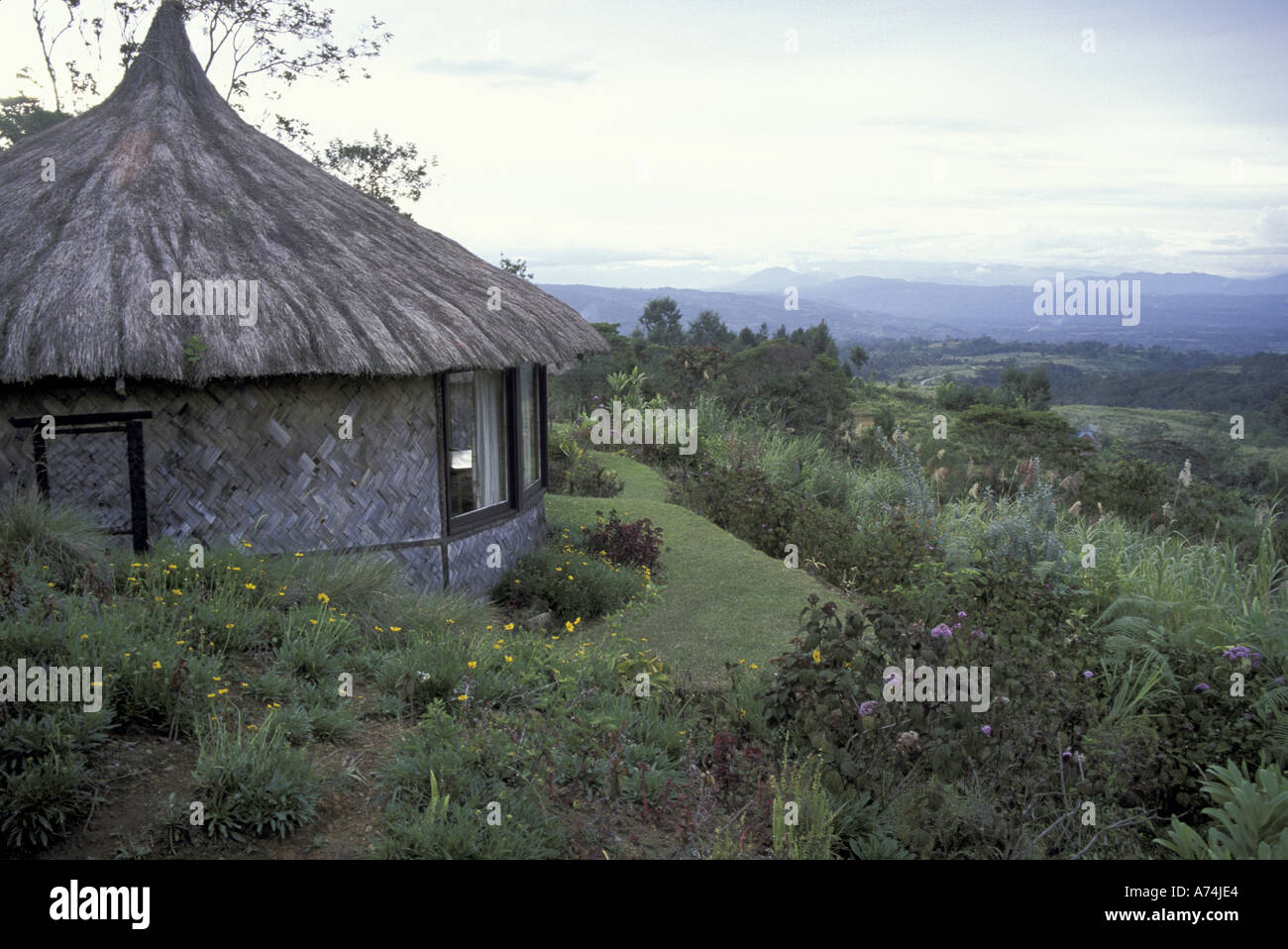Asia, Papua New Guinea. Ambua Lodge Stock Photo - Alamy