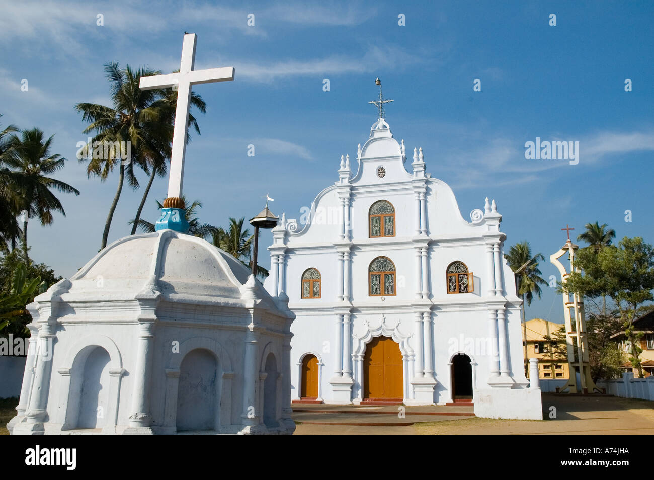 Holy cross church in Cochin Kerala Stock Photo - Alamy