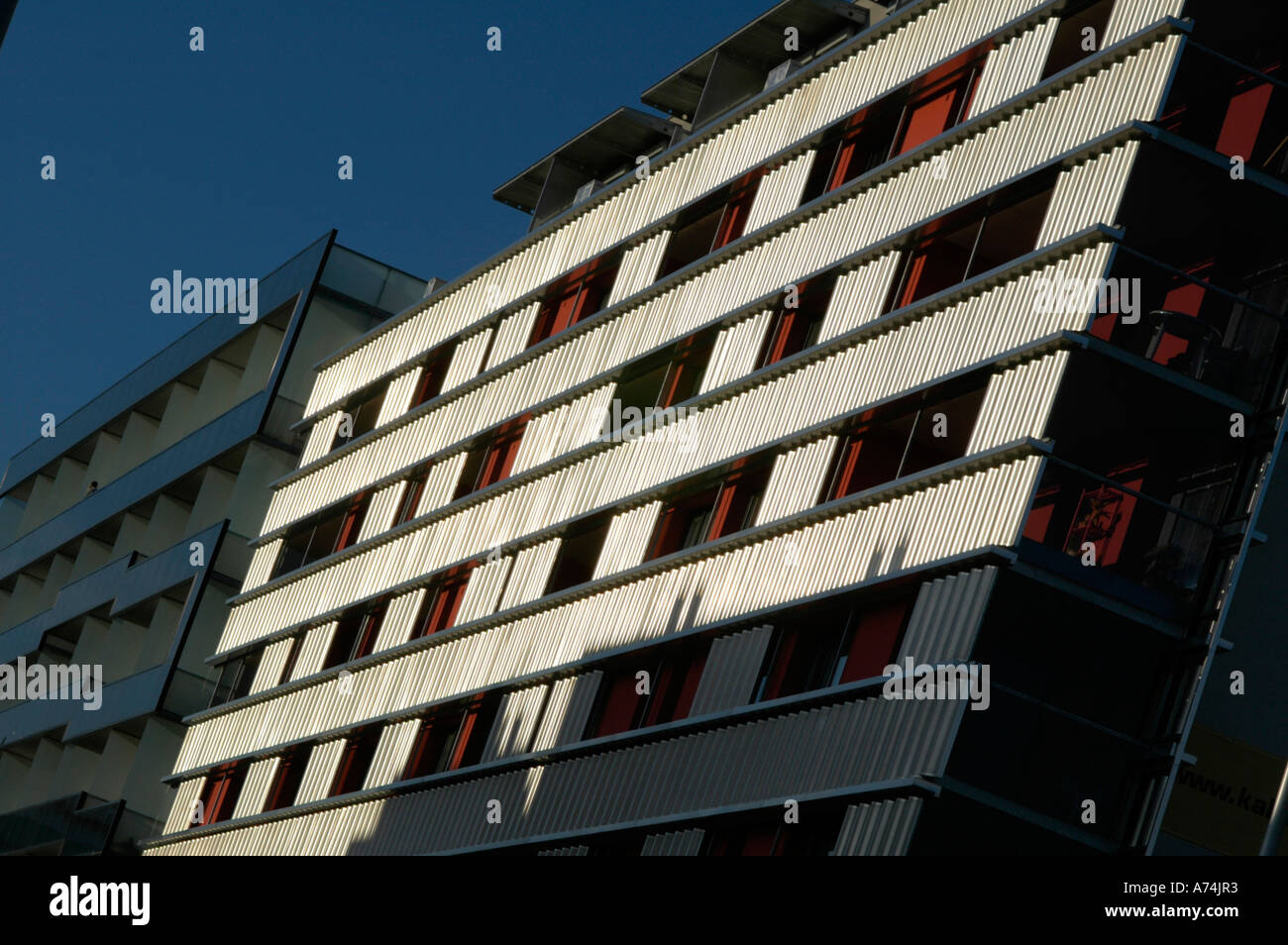 Wienerberg City, modern architecture, flats Stock Photo - Alamy
