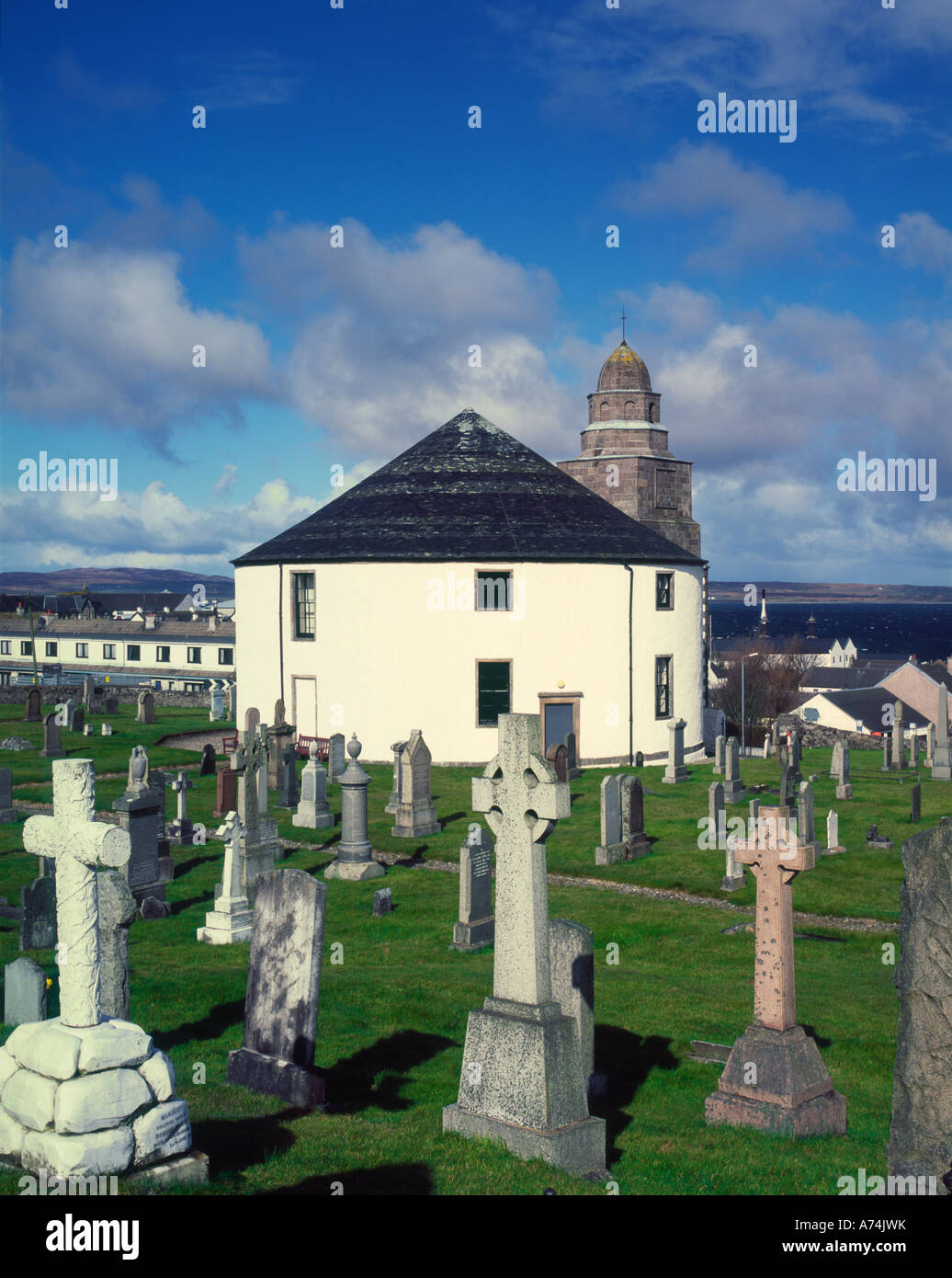The Round Church Bowmore Islay Scotland Stock Photo - Alamy