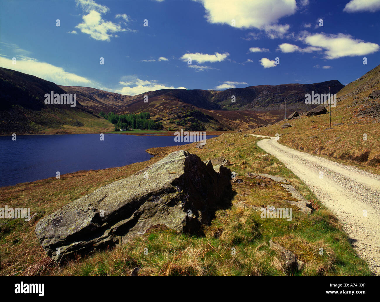 Path beside Loch Lee, Glen Esk, Angus Stock Photo - Alamy