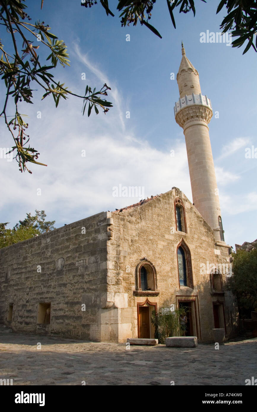 Muslim mosque and early Christian church at Bodrum Castle Turkey Stock ...