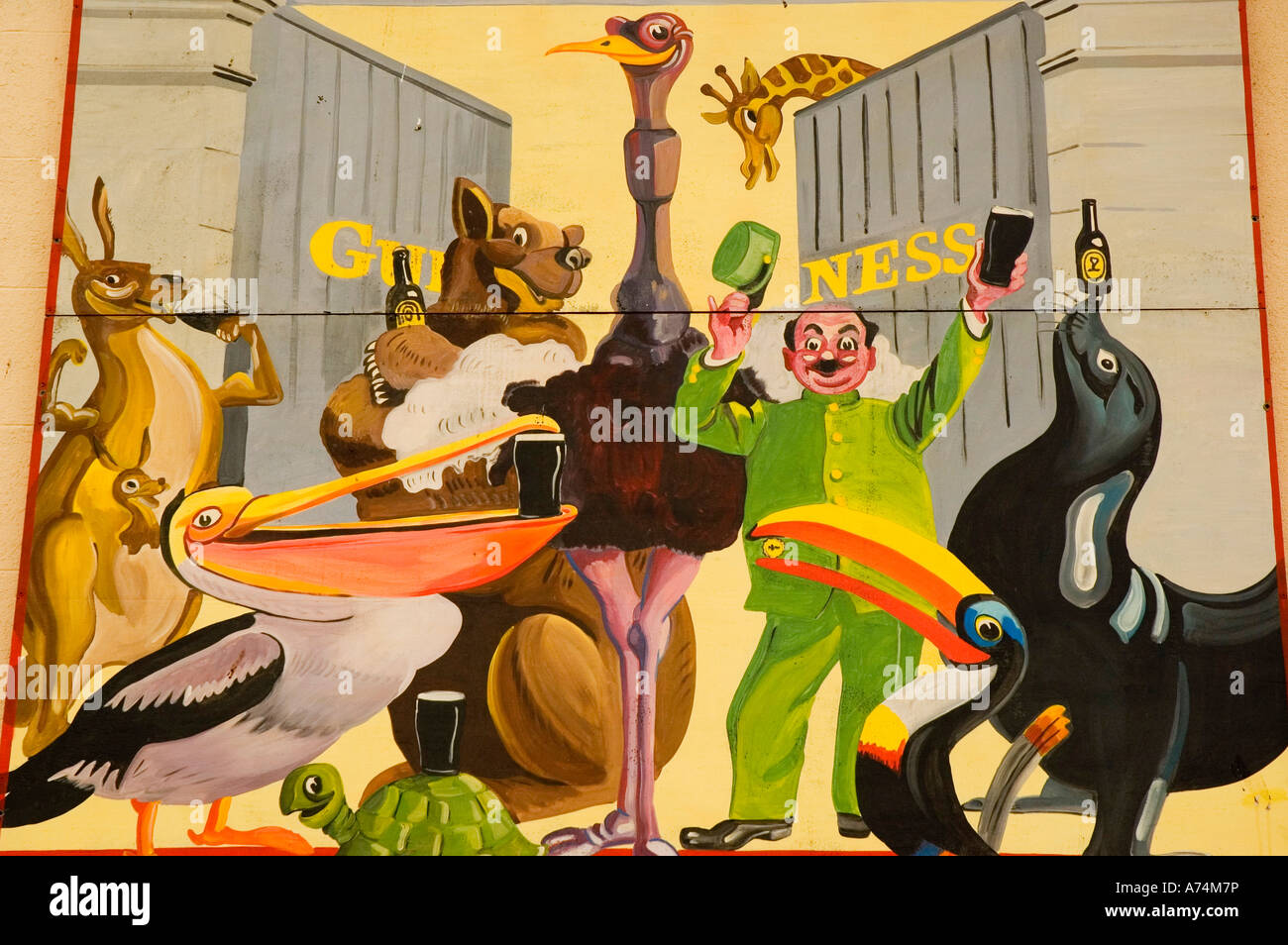 IRELAND Guinness beer poster in Shannonbridge Stock Photo - Alamy