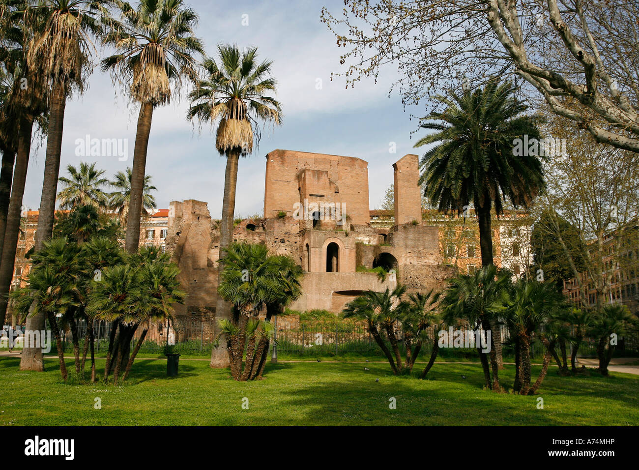 Porta Magica Piazza Vittorio Emanuele II Rome Italy Europe Stock Photo ...