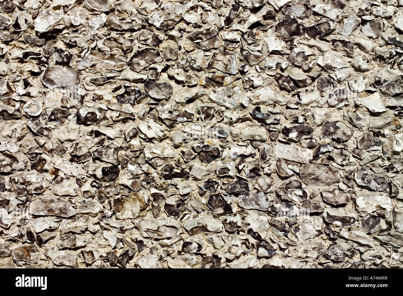 Detail from a textured 15th century flint wall Stock Photo - Alamy