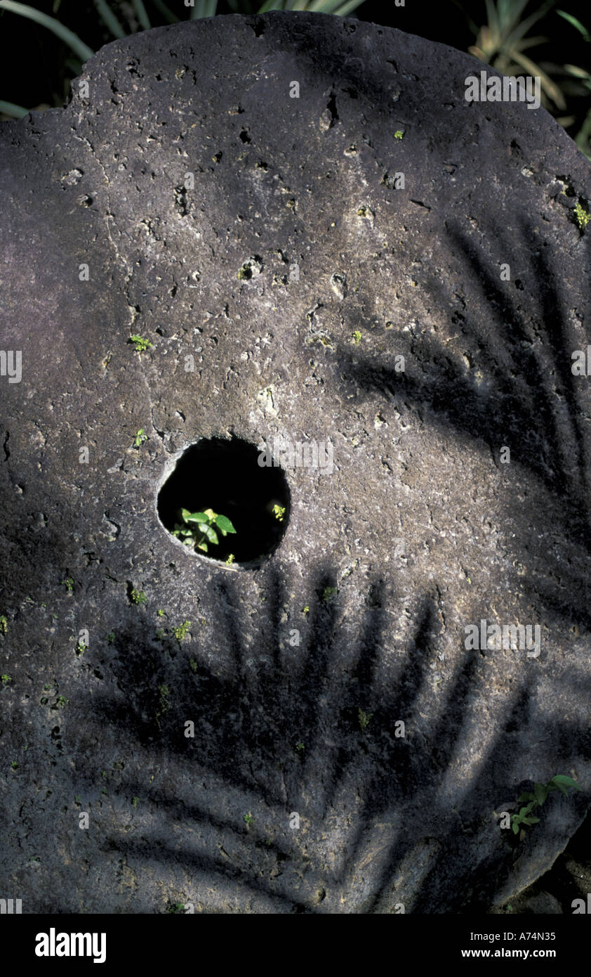 Asia, Micronesia, Yap. Keday Village. Yapese stone money Stock Photo ...