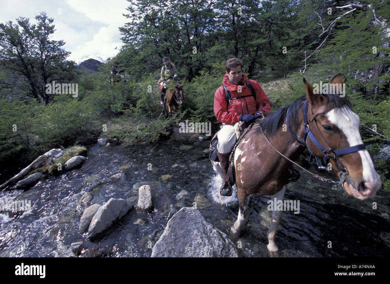 Argentina, Patagonia, Los Glaciares NP, Santa Cruz, Crossing Andean ...