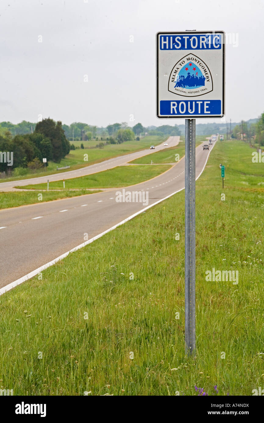 Route of 1965 Selma to Montgomery Civil Rights March Stock Photo - Alamy