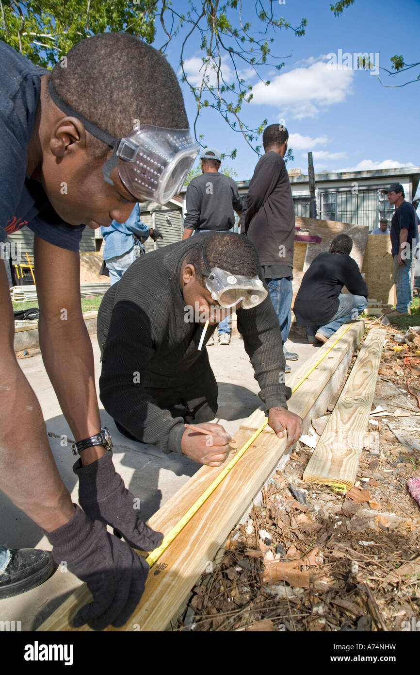 Youth Learn Construction Skills in Hurricane Katrina Rebuilding Stock ...