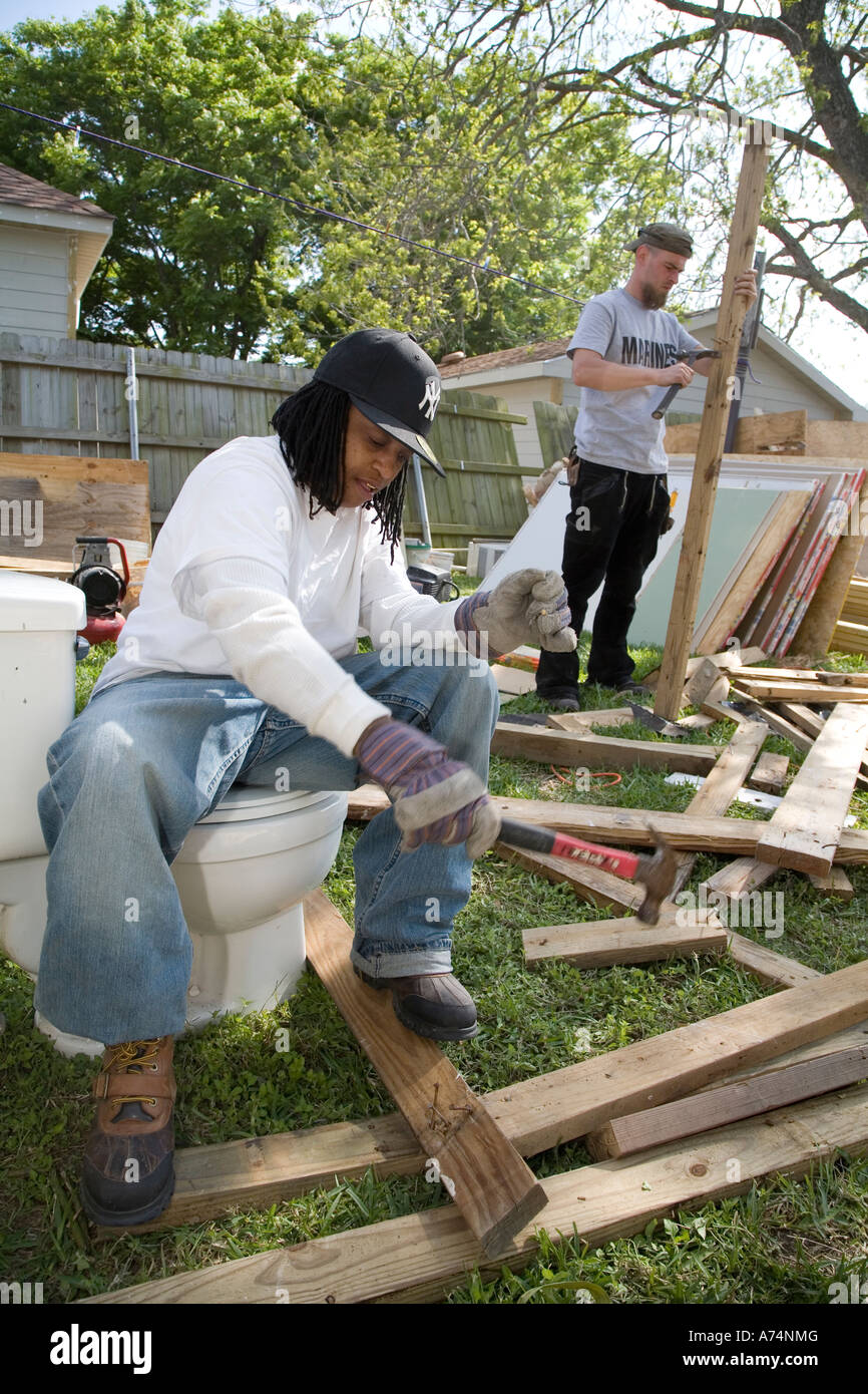 Youth Learn Construction Skills in Hurricane Katrina Rebuilding Stock ...