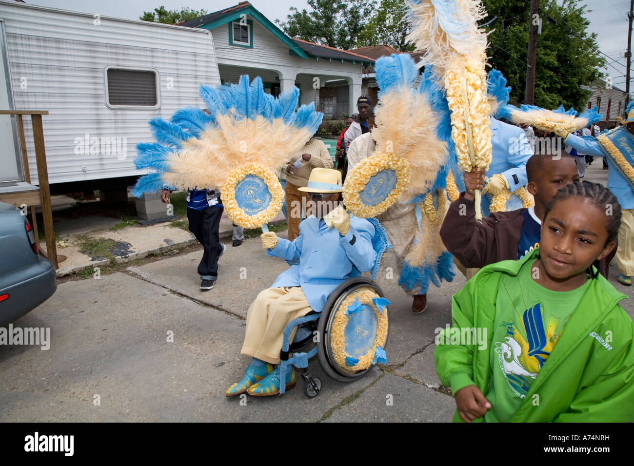 New Orleans Second Line Parade Stock Photo - Alamy